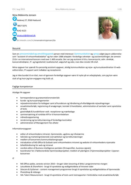 CURVITAE Version Januar 2015 | PDF