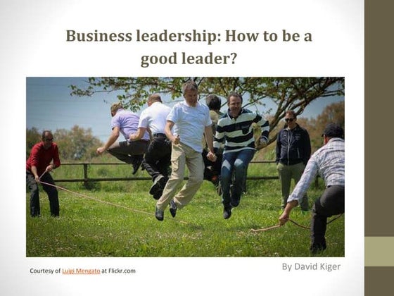 Qualities Of Good Leadership | PPTX