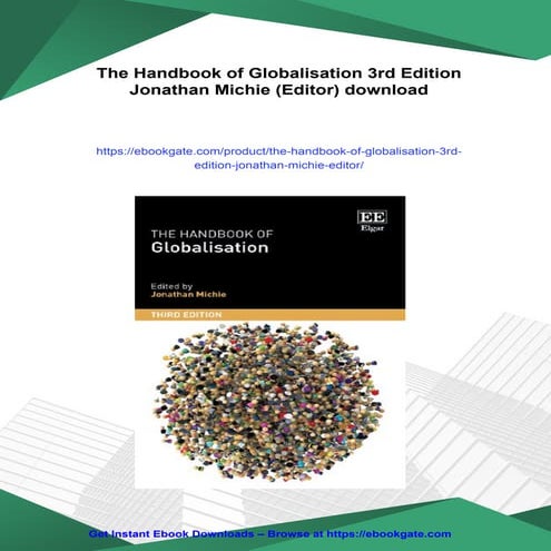 The Handbook of Globalisation 3rd Edition Jonathan Michie (Editor) | PDF