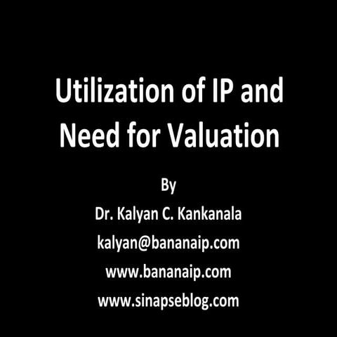 IP Valuation The Market Approach | PPTX