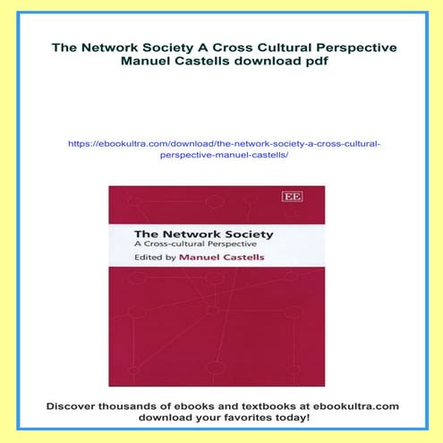 The Network Society A Cross Cultural Perspective Manuel Castells | PDF