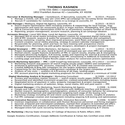 Rasinen, Thomas — Recruiting Resume | PDF