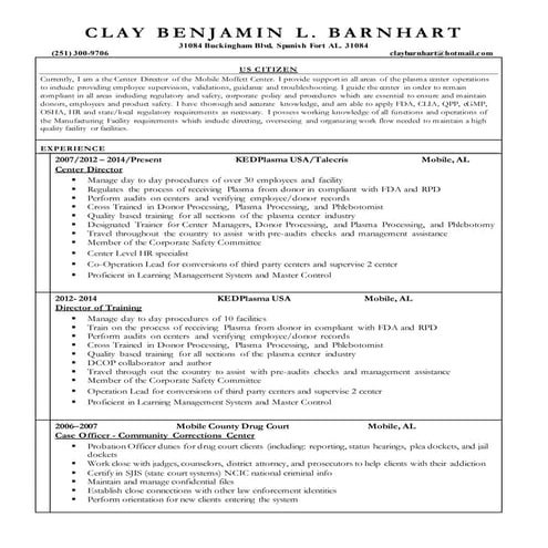 CLB Resume | DOCX