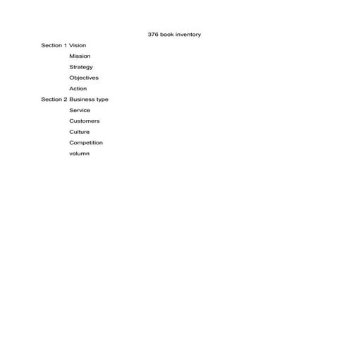 376 book inventory | DOCX | Business | Business and Finance