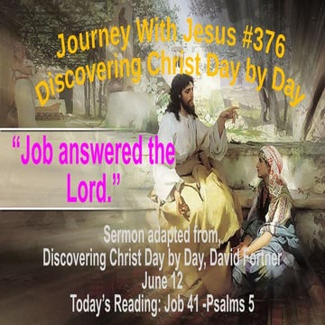 376 Job answered the Lord I despise myself and repent in dust and ashes ...