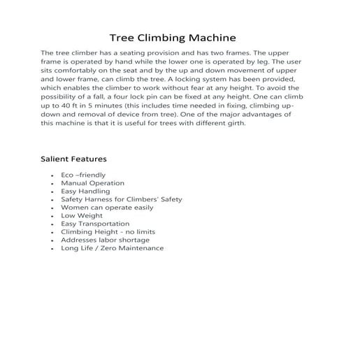 tree climber | PDF