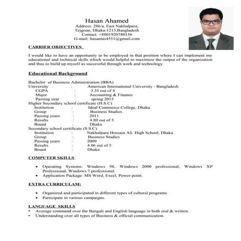 Resume of Shahab Uddin(2)