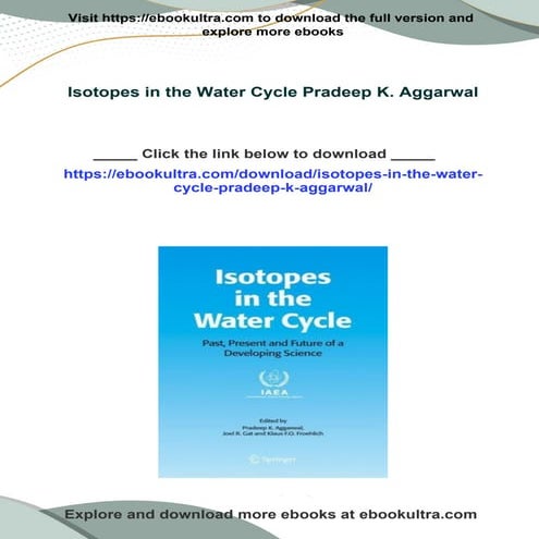 Isotope hydrology | PPTX