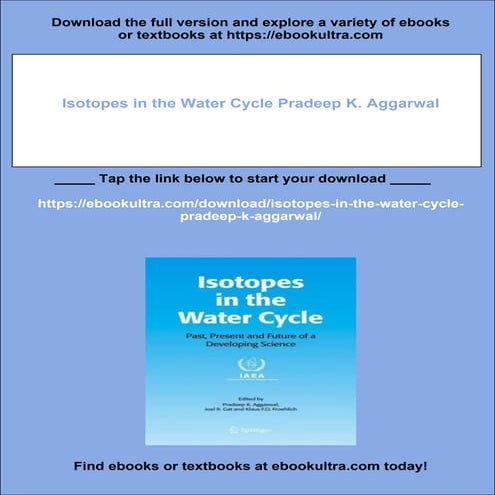 Isotopes in the Water Cycle Pradeep K. Aggarwal | PDF
