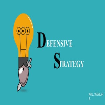Defensive-Strategy for management strategy | PPTX