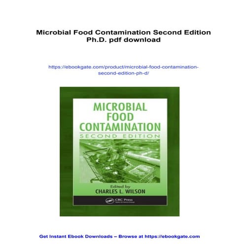 Microbial Food Contamination Second Edition Ph.D. | PDF