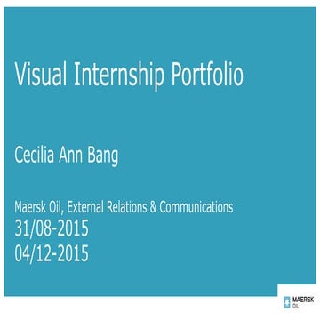 Internship Portfolio | PPTX