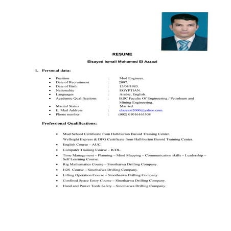 Elsayed Elazzazi Resume | DOC