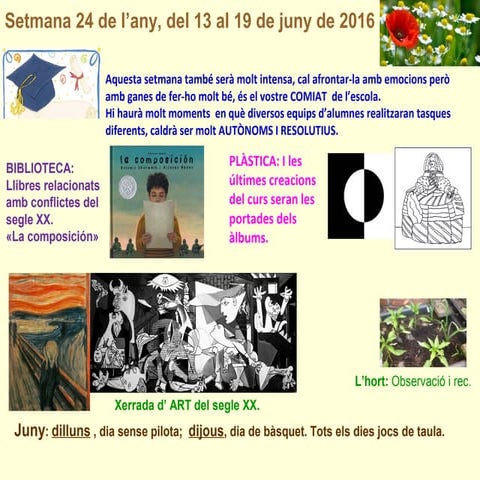 37 agenda setmana 24 6è B 2015-16 | PPT