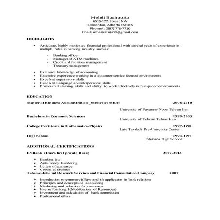 Mehdi Basiratnia- managerial-Resume | DOCX