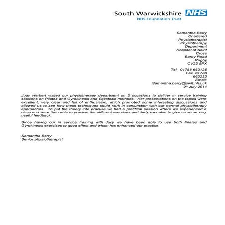 NHS Reference | DOC