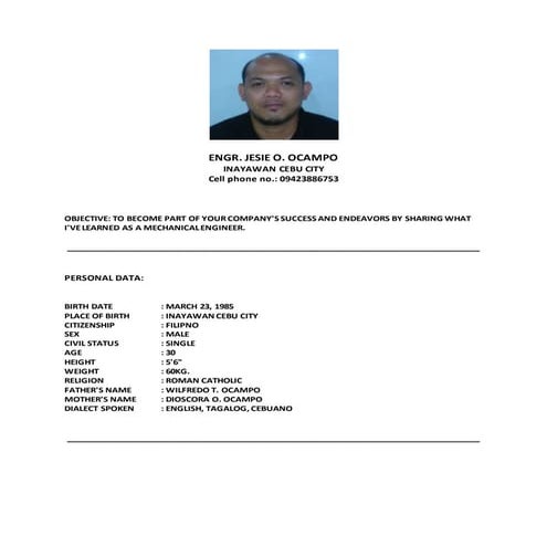 Resume (Elmer) | DOCX