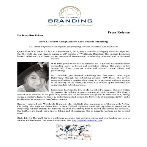 Worldwid Branding - VIP Press Release | PDF