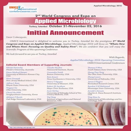 Applied Microbiology-2016_Announcement_2 | PDF