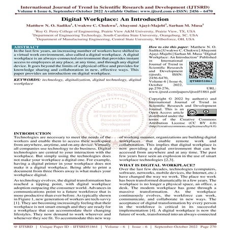 Digital Workplace An Introduction | PDF