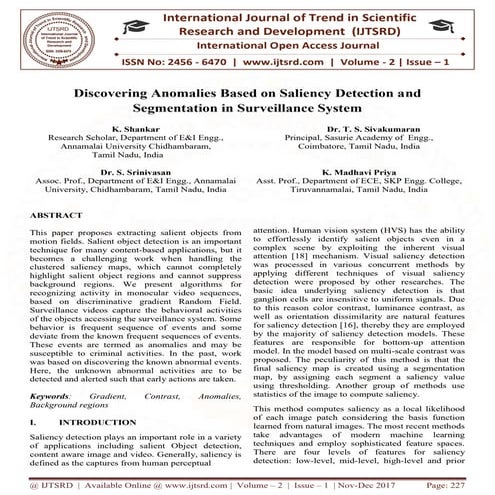 Discovering Anomalies Based On Saliency Detection And Segmentation In