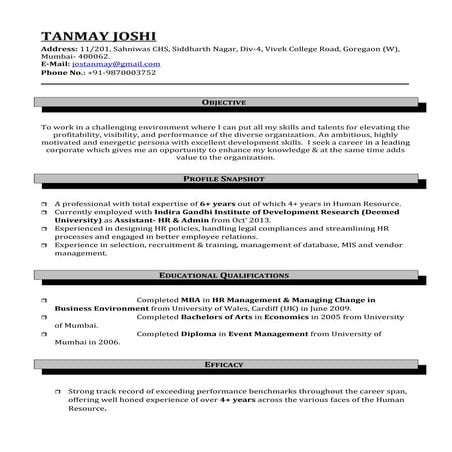Tanmay Joshi_Resume | DOC