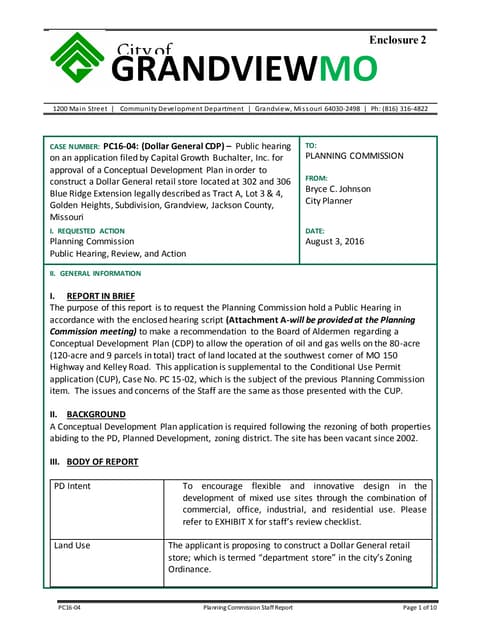 City Council Staff Report Example | PDF