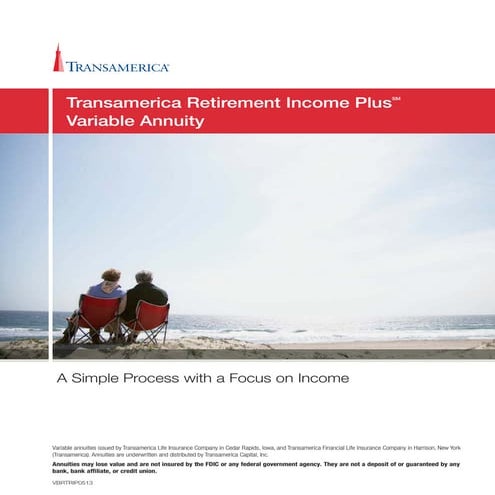 Transamerica Retirement Income Plus Brochure | PDF