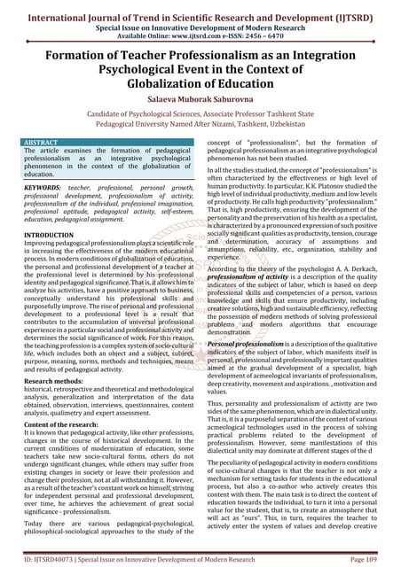 Profed 9 report final | PPTX