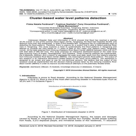 Cluster-based water level patterns detection | PDF | Geography | Science
