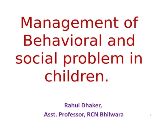 Temper Tantrums | PPT