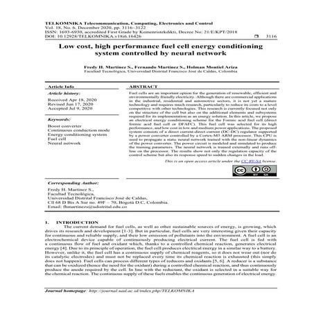 The PEM Fuel Cell System with DC/DC Boost Converter: Design, Modeling ...