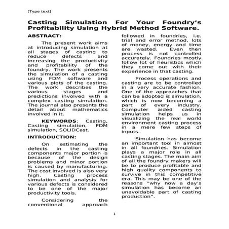 38166783 casting-simulation-1 | PDF