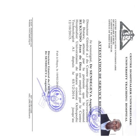 The service certificate | PDF