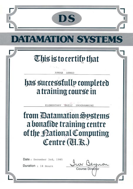 ICS UK Supervision 1992 | PDF