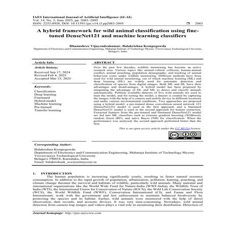A hybrid framework for wild animal classification using fine-tuned ...