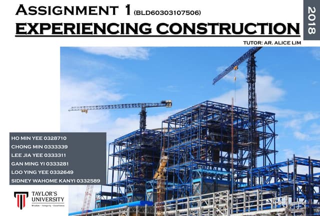 BUILDING CONSTRUCTION REPORT | PDF