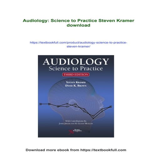 Audiology: Science to Practice Steven Kramer | PDF