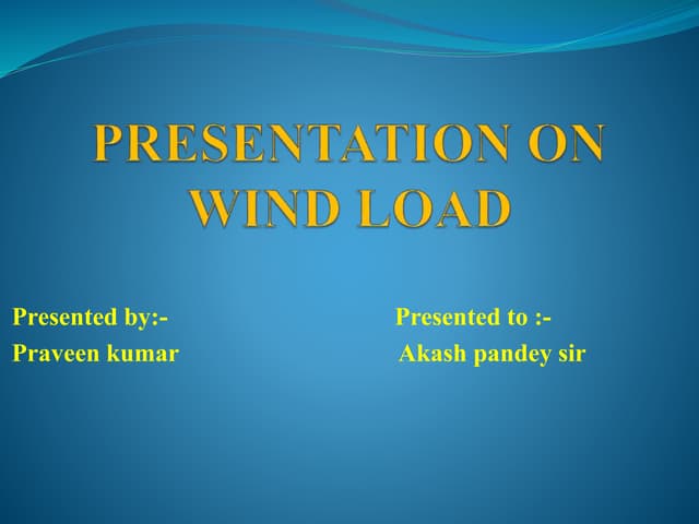 Effect of wind Load On High Rise Building | PPTX