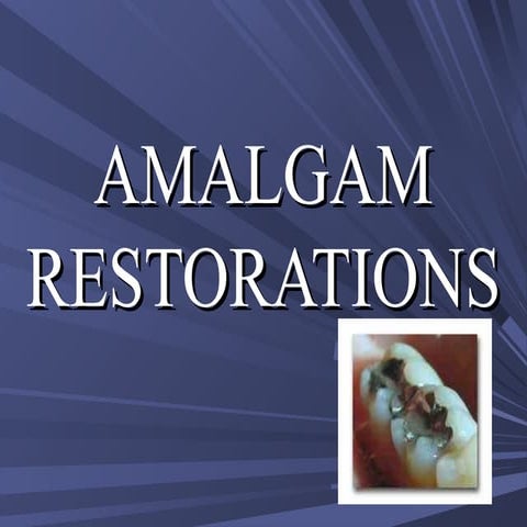 (38)(39)''32 amalgam restorations | PPT
