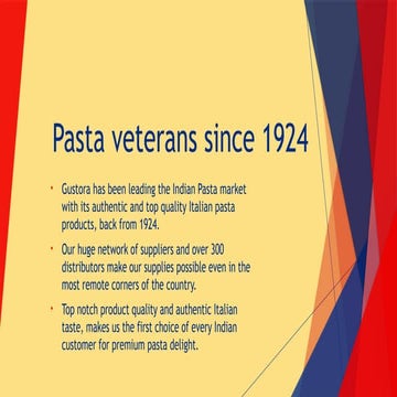 our Guide to Enjoying Gustora Foods Pasta | PPT