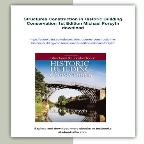 Structures Construction in Historic Building Conservation 1st Edition ...