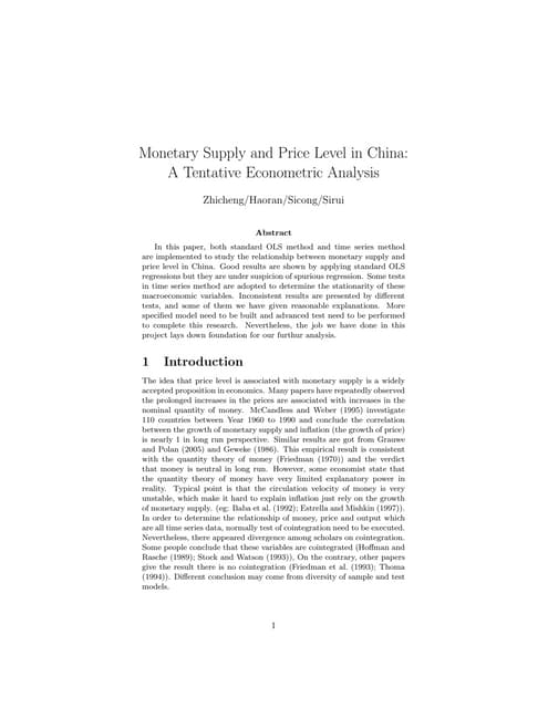 Econometric Method Simultaneous Equation Model Pdf