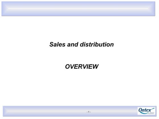 SAP SD Documents | PPT