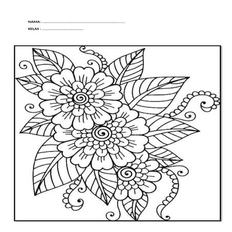 Corak batik untuk pertandingan mewarna tahun 1 | DOCX