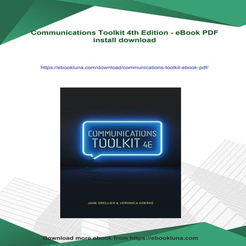 Communications Toolkit 4th Edition - eBook PDF | PDF