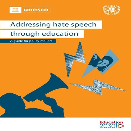 Addressing hate speech through education - A guide for Policy-makers | PDF