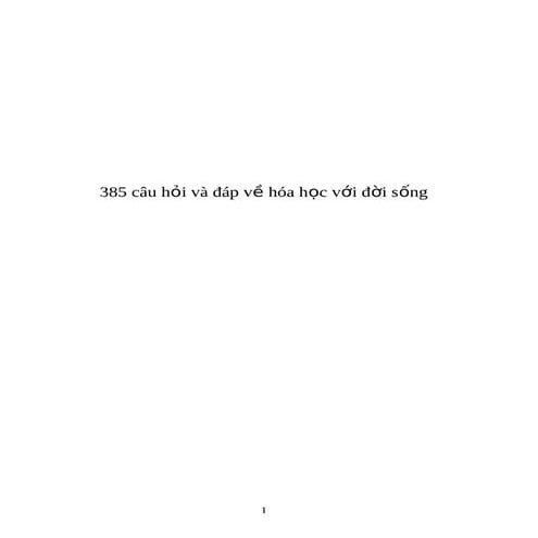 385 cau-hoi-va-dap-an-hoa-hoc-doi-song | PDF