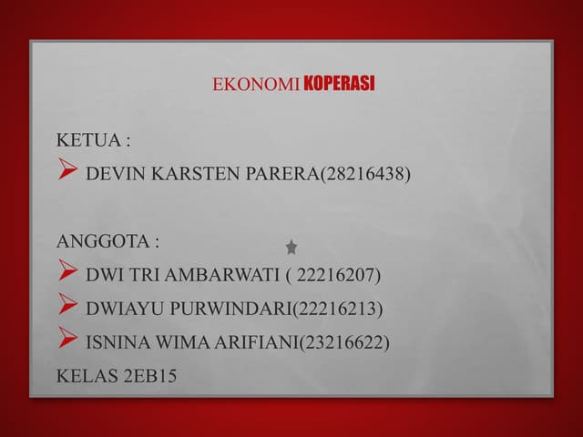 Contoh Proposal Koperasi | DOCX