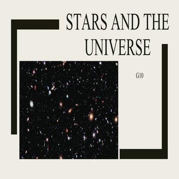 Science- grade 7 - stars and the universe | PDF